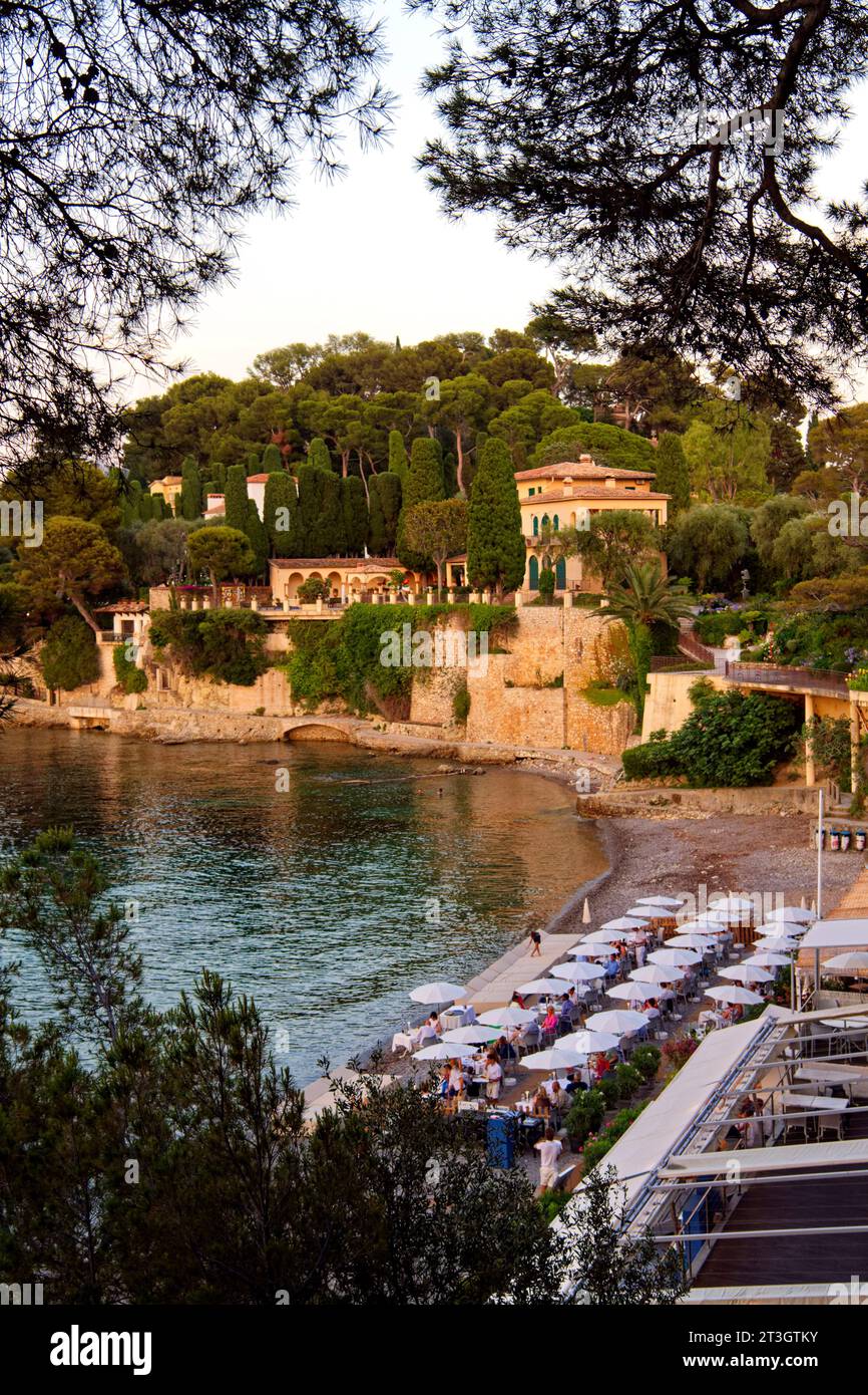 France, Alpes Maritimes, Saint Jean Cap Ferrat, Paloma beach Stock ...
