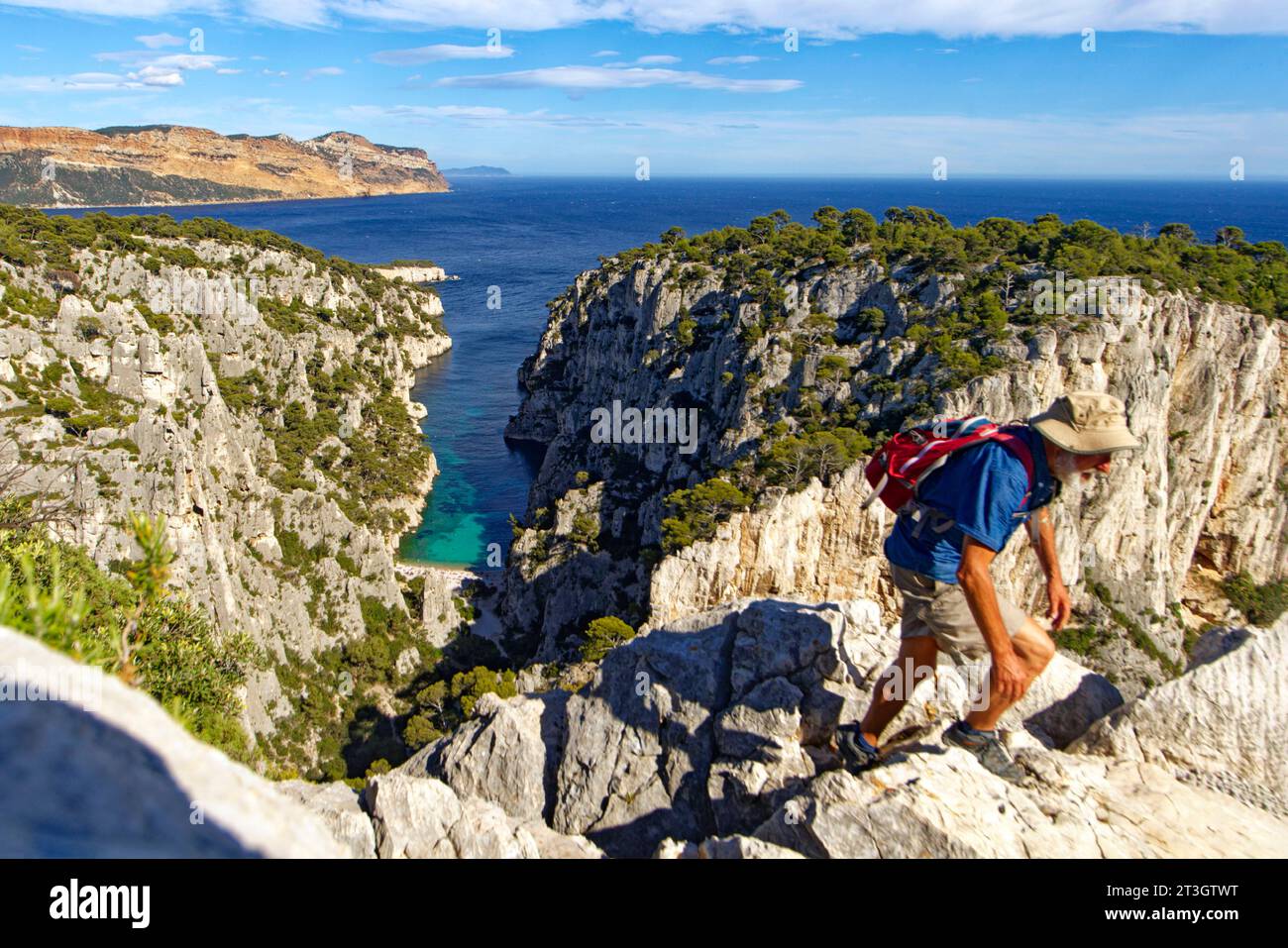 France, Bouches du Rhone, Marseille, National Park of the Calanques ...