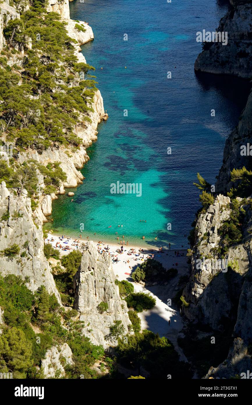 France, Bouches du Rhone, Marseille, National Park of the Calanques ...