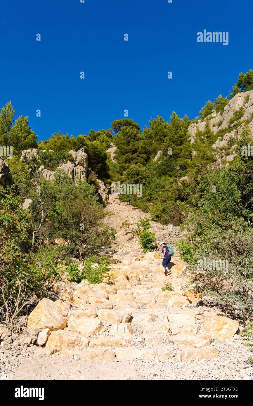 France, Bouches du Rhone, Marseille, National Park of the Calanques ...
