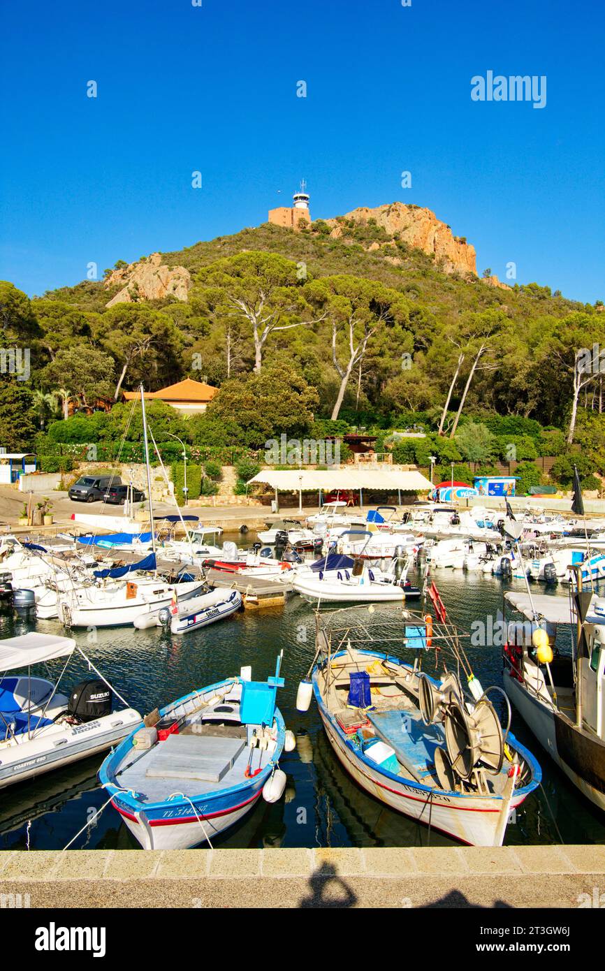 France, Var, Saint Raphael, Dramont, Massif de l'Esterel (Esterel ...