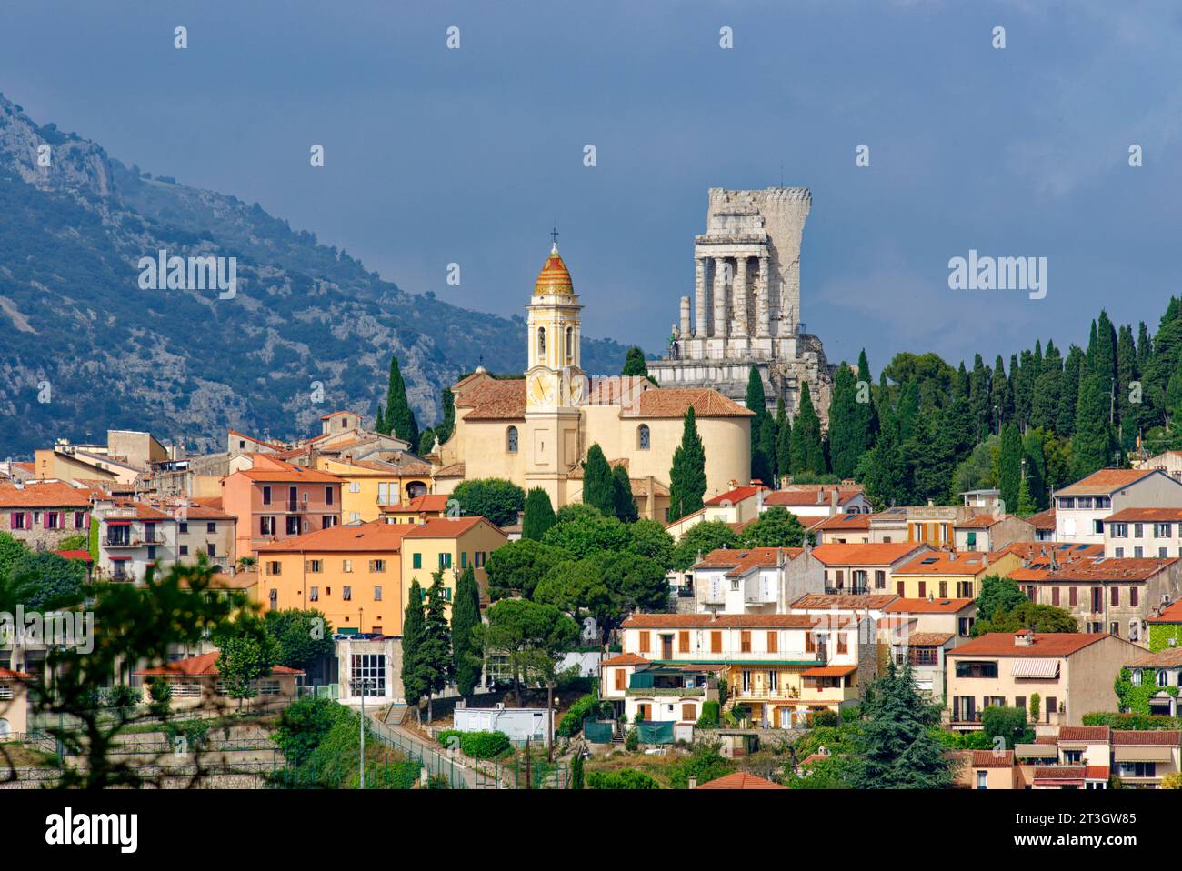 France, Alpes Maritimes, La Turbie, Augustus trophy or Alps trophy ...