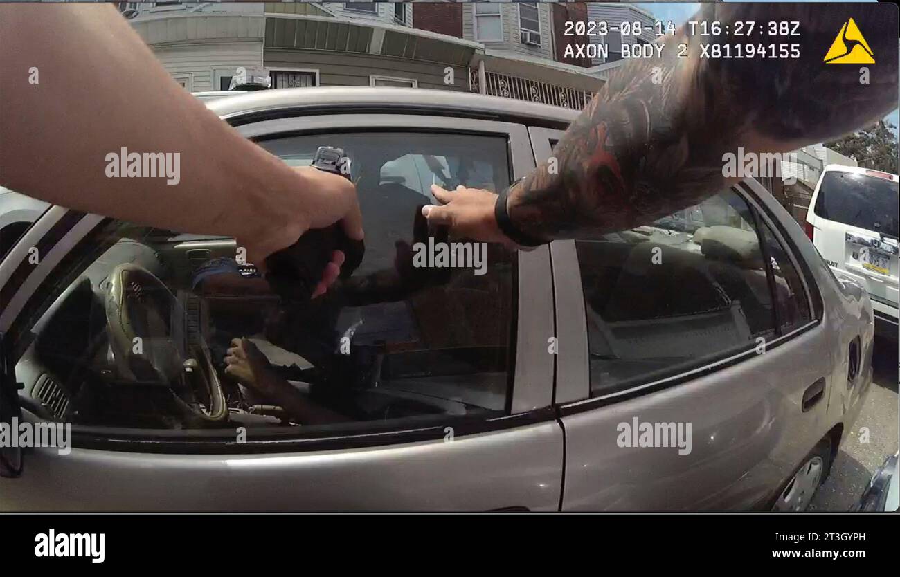 FILE - This screen grab taken from police body cam video shows ...