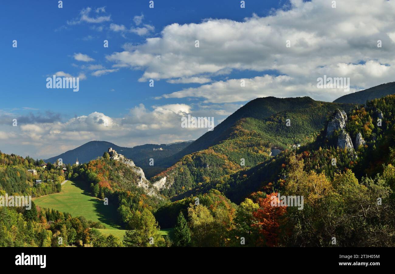 View to klamm and the klamm castle hi-res stock photography and images ...