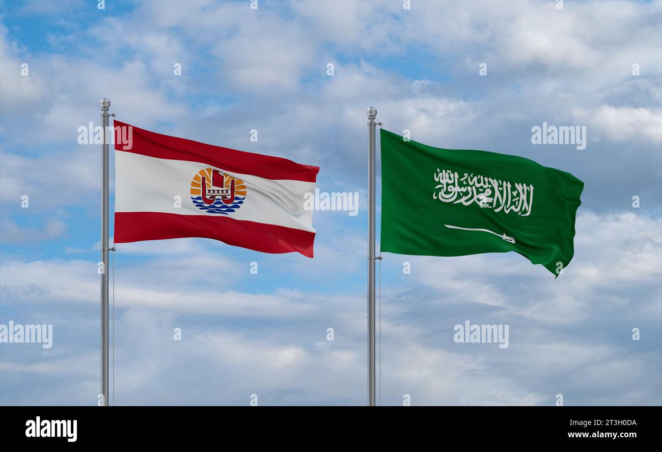 Saudi arabia french polynesia flag hi-res stock photography and images ...