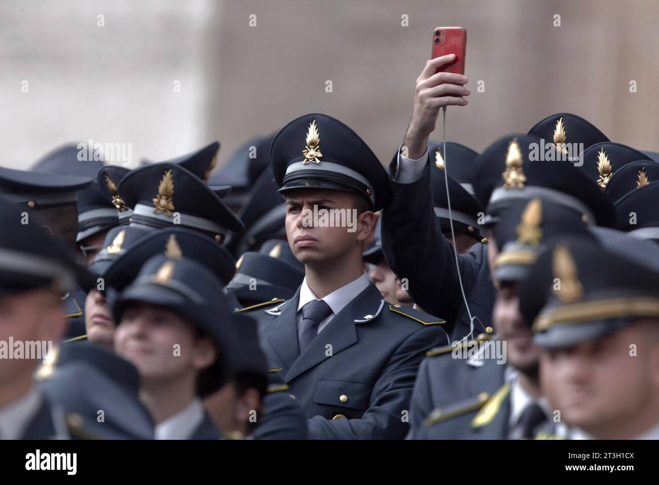 Vatican city, Vatican, 25 October 2023. Italian Finance Police cadets ...