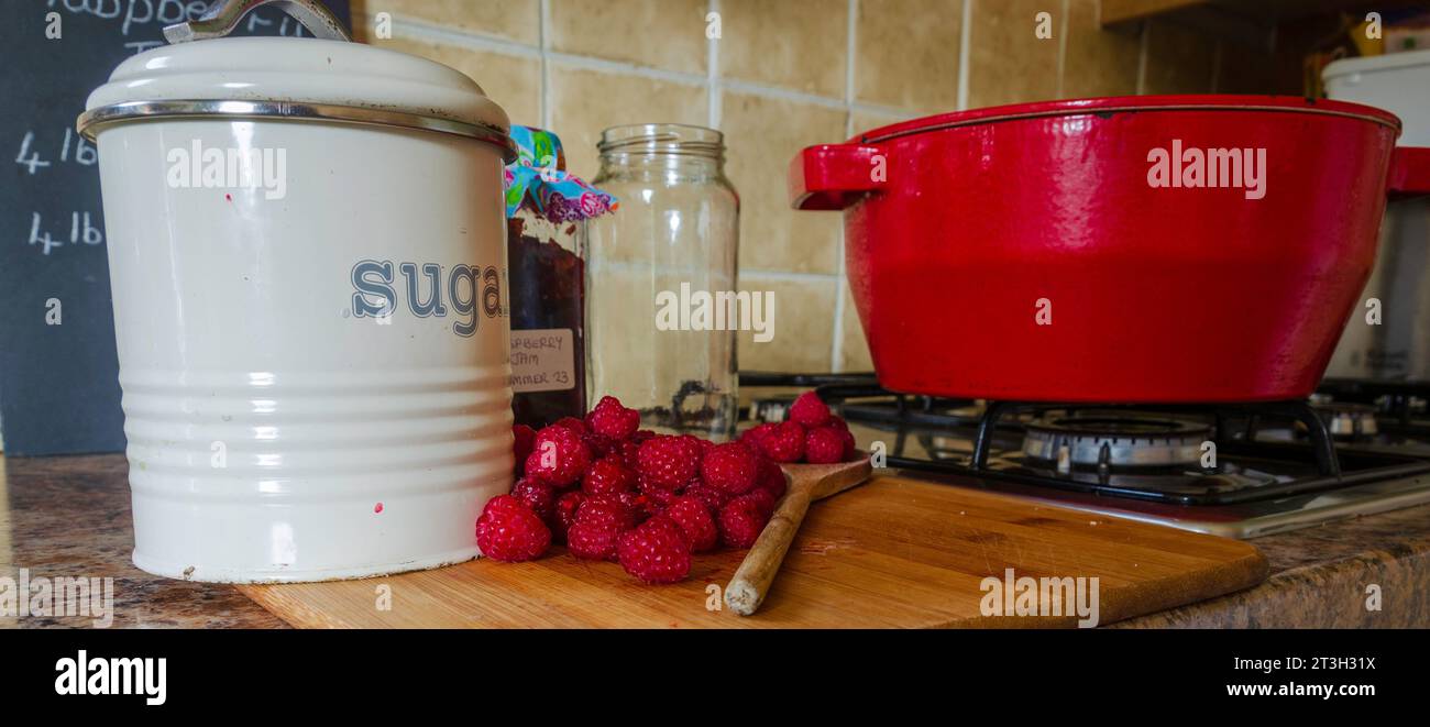 Jam making kitchen equipment hi-res stock photography and images - Alamy