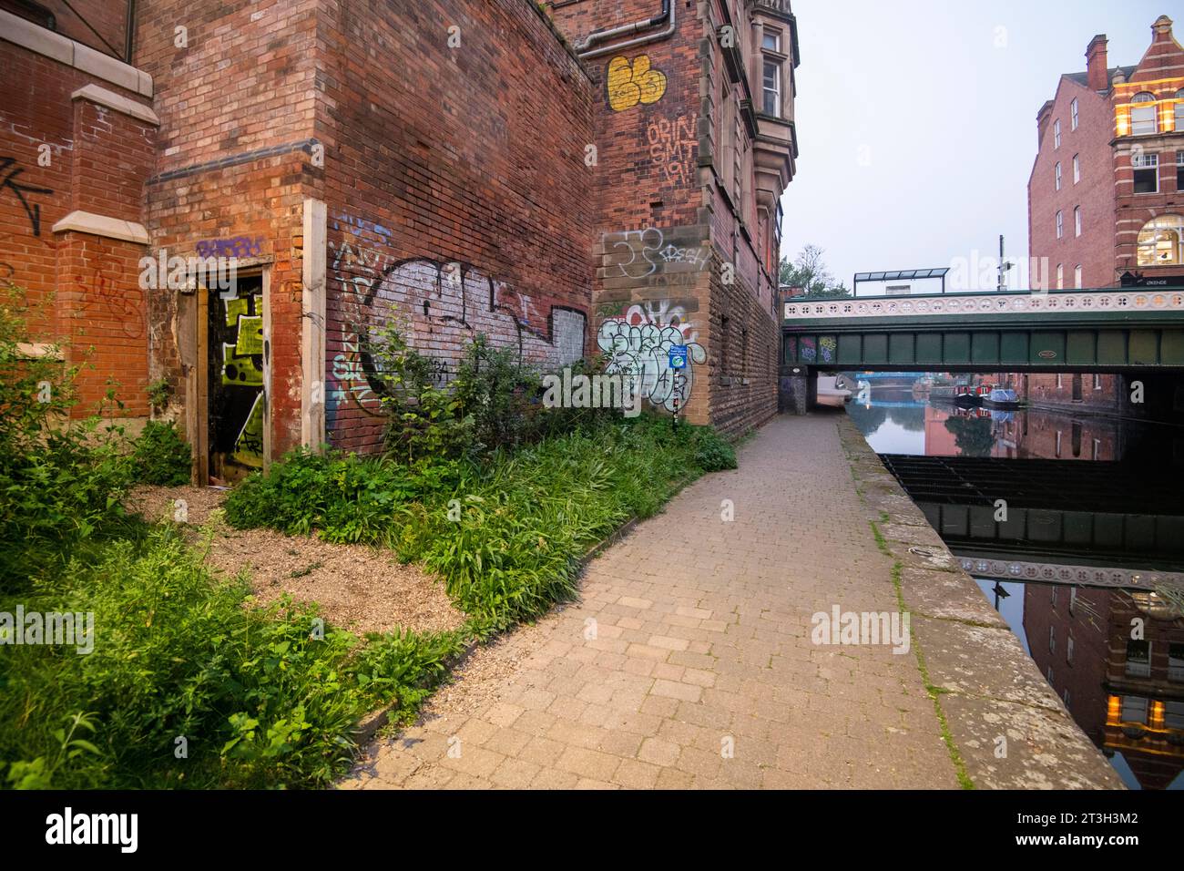 Canalside in Nottingham City, Nottinghamshire England UK Stock Photo ...