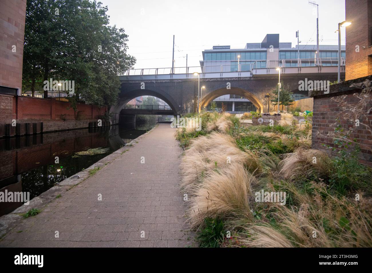 Canalside in Nottingham City, Nottinghamshire England UK Stock Photo ...