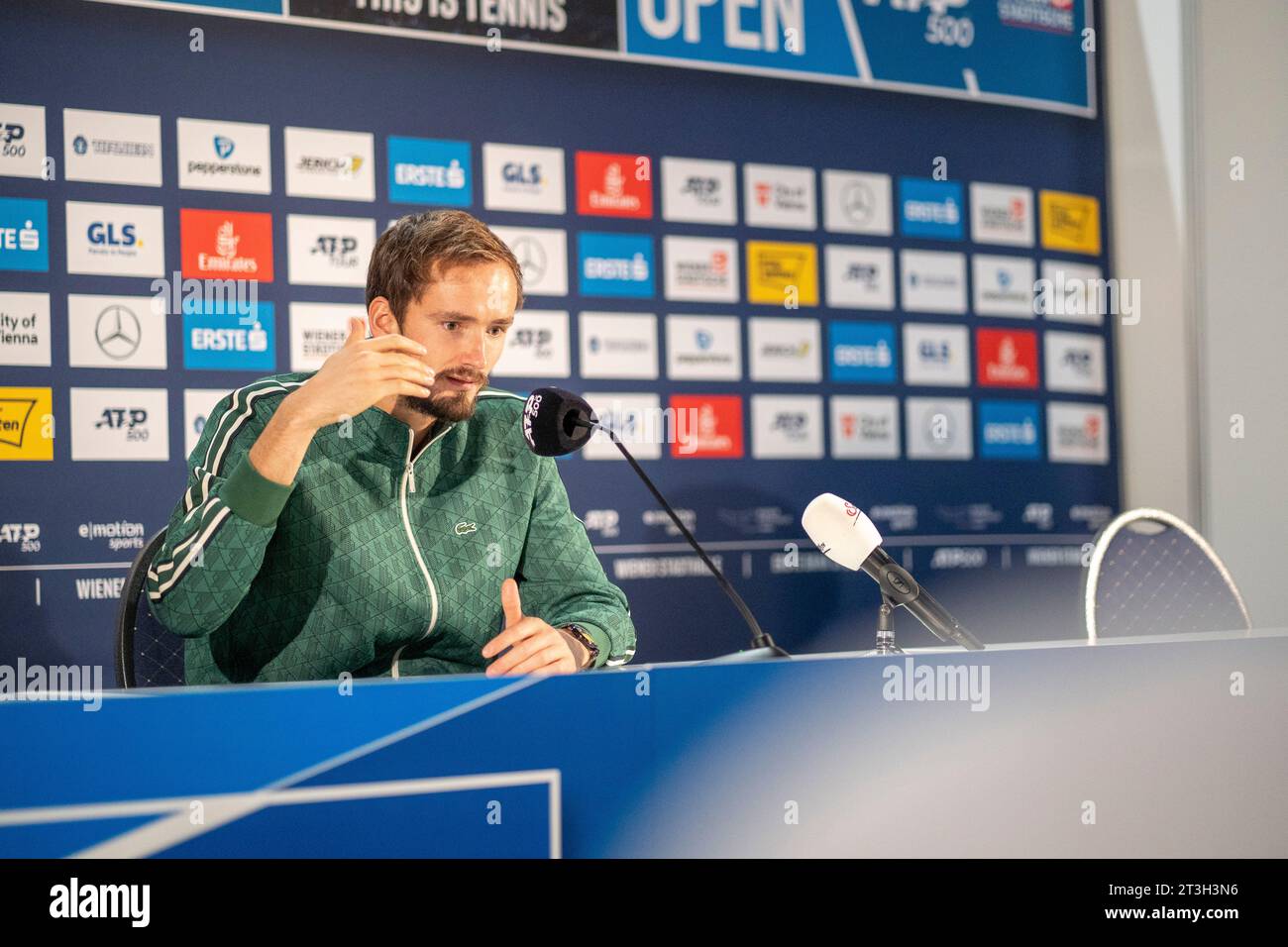 Wien, Österreich. 25 Oktober 2023. Pressekonferenz mit Daniil ...