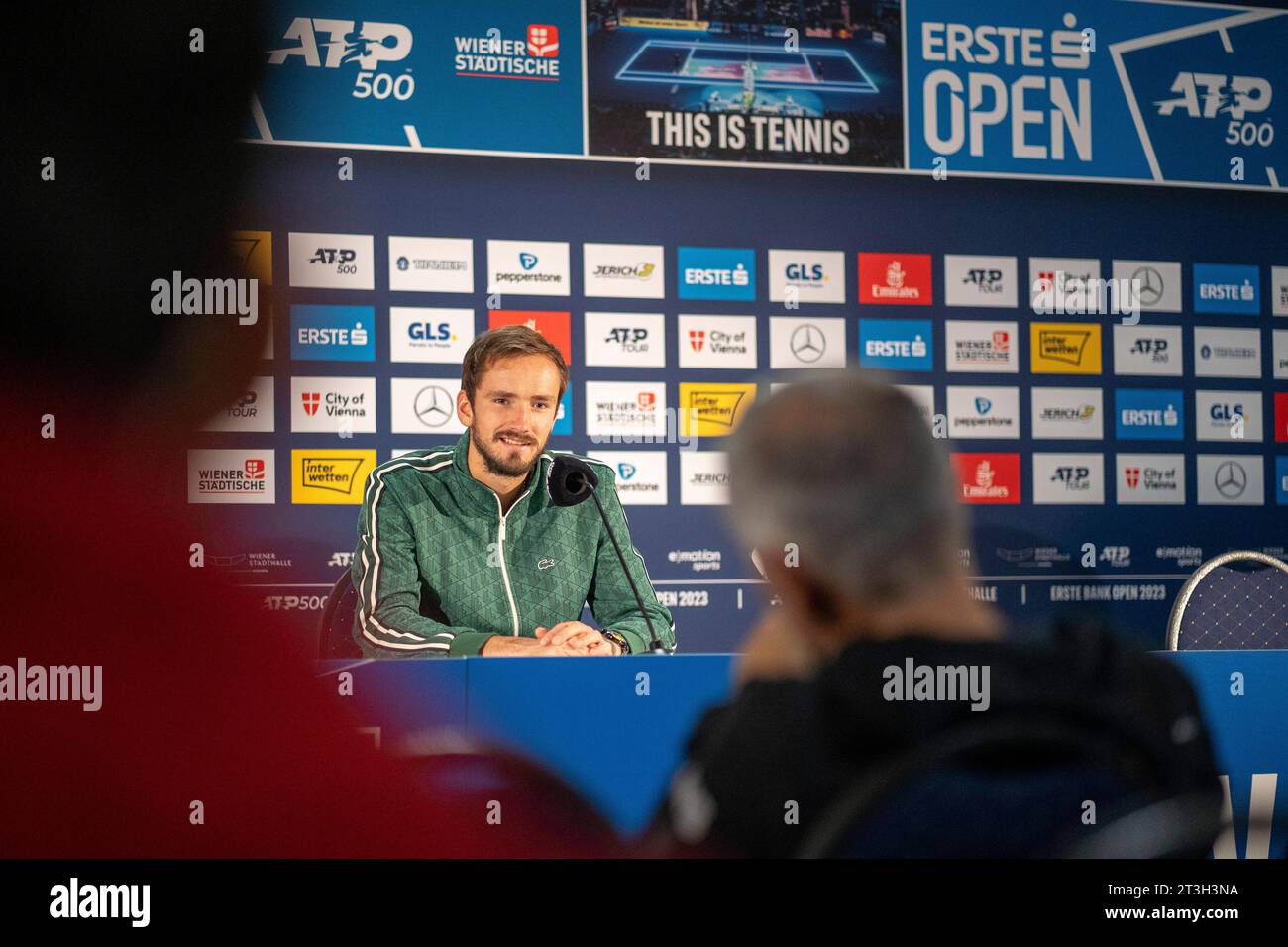Wien, Österreich. 25 Oktober 2023. Pressekonferenz mit Daniil ...