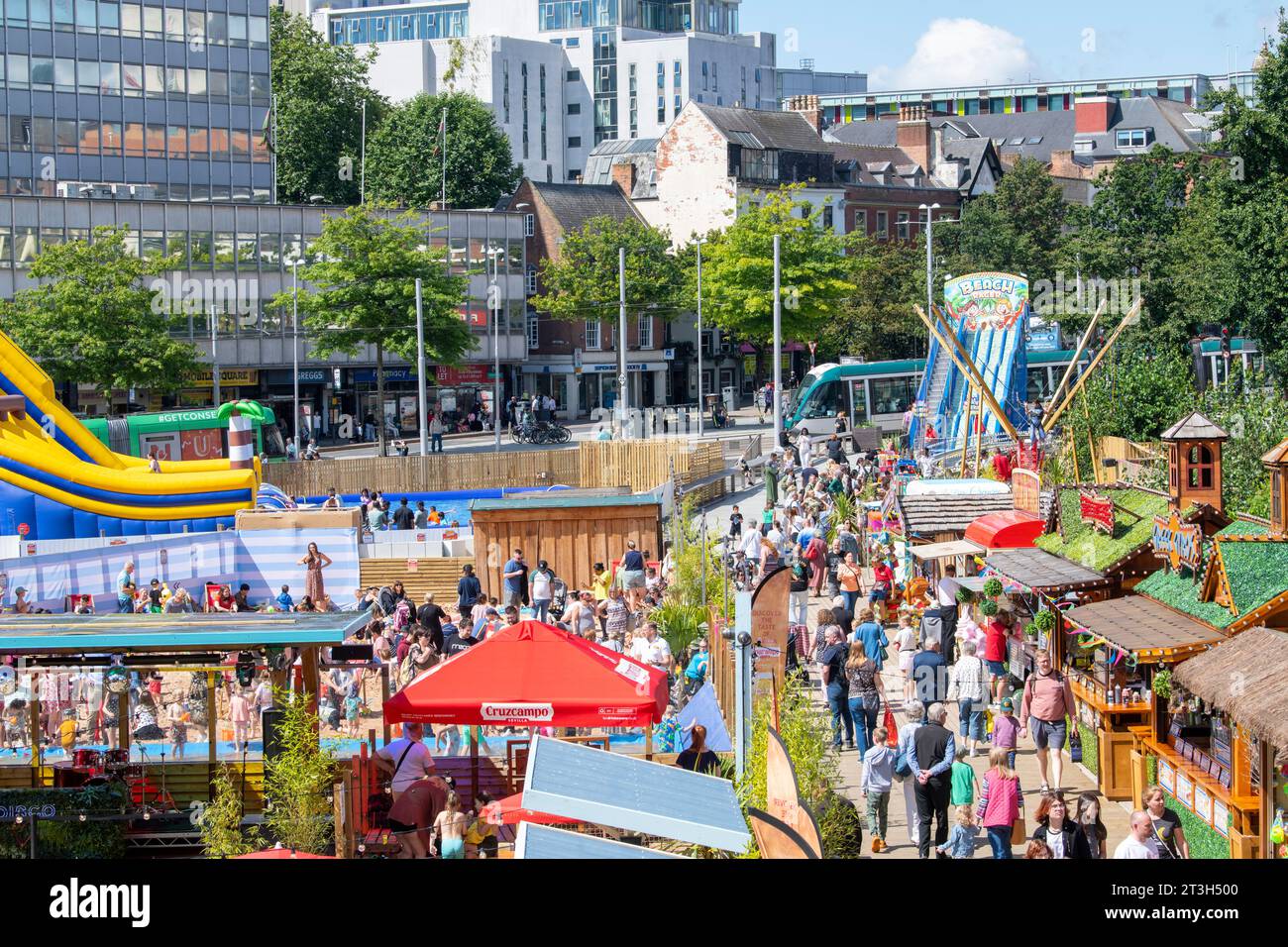 Busy day in the summer holidays hi-res stock photography and images - Alamy