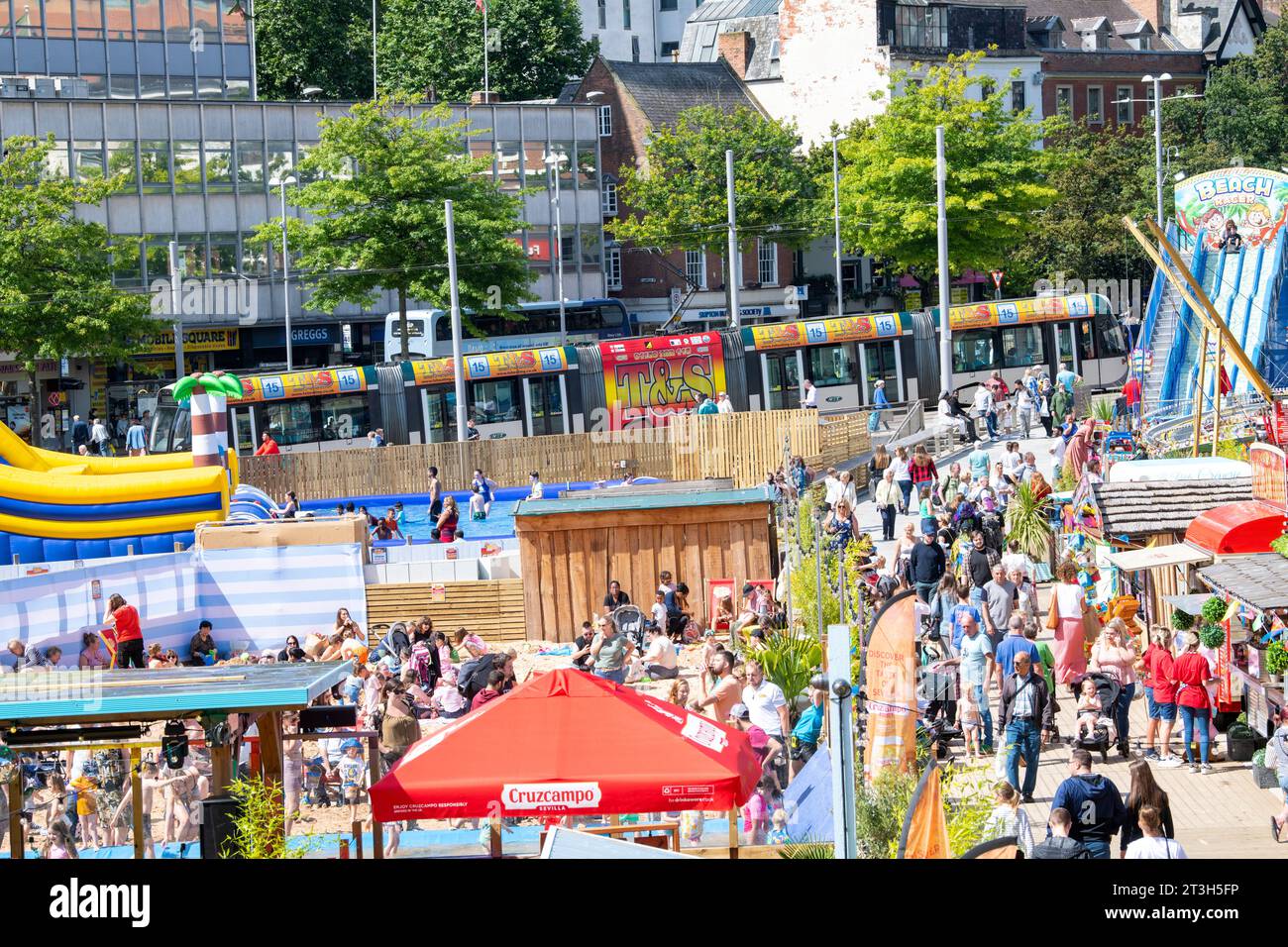 Busy day in the summer holidays hi-res stock photography and images - Alamy