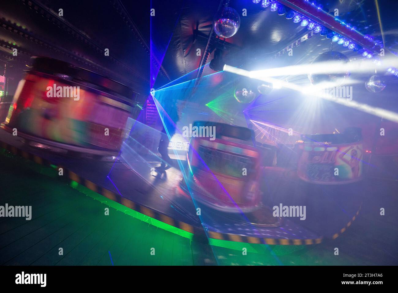 The Waltzers at Goose Fair, Nottingham Nottinghamshire England UK Stock ...