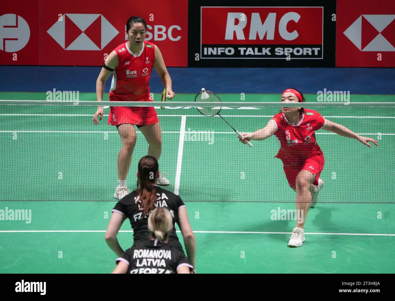 Chen Qing Chen and Jia Yi Fan of Chine during the Yonex Internationaux ...