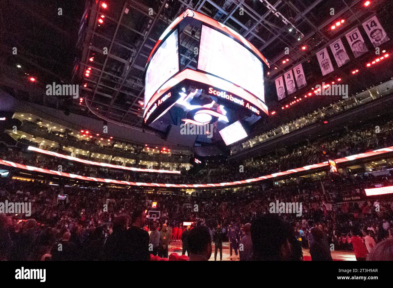 Toronto, Canada - December 07, 2022: Overall view of Scotiabank Arena during the Toronto Raptors ...