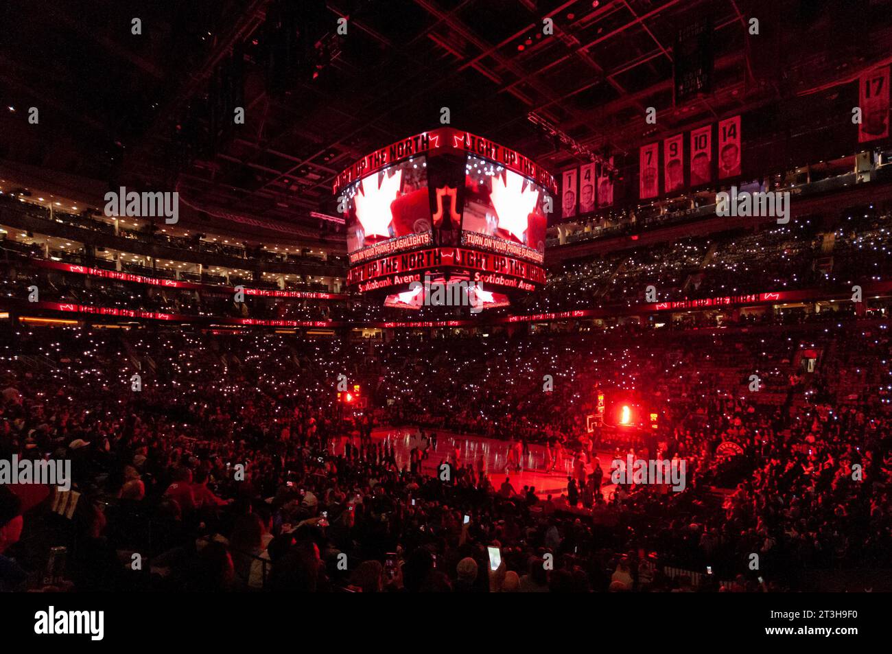 Toronto, Canada - December 07, 2022: Overall view of Scotiabank Arena ...