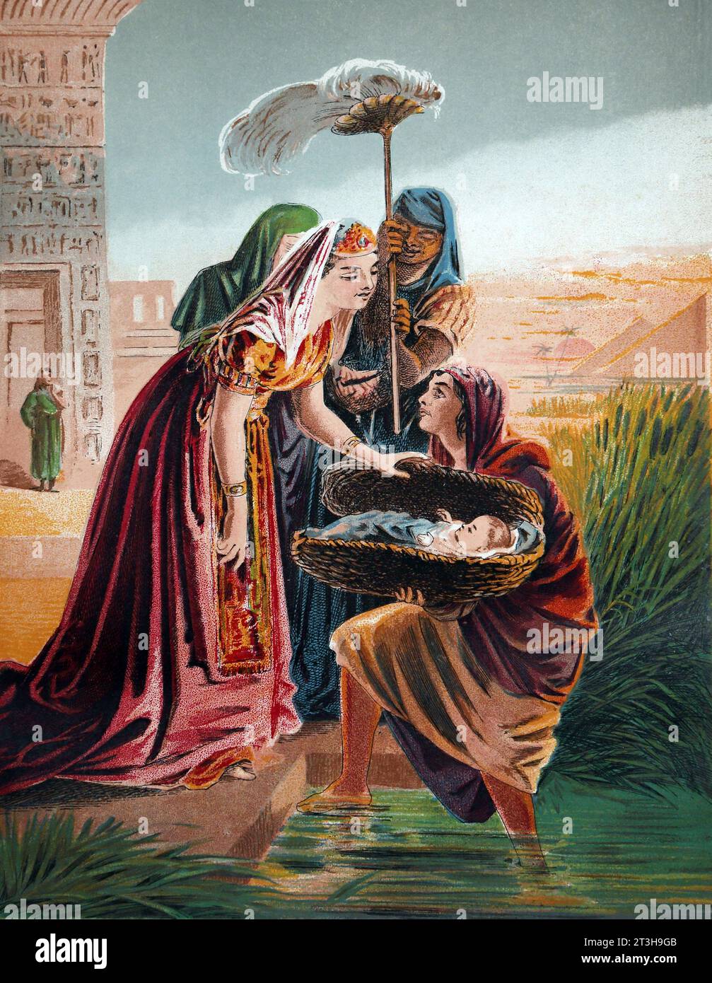 Moses in the bullrushes finding of moses hi-res stock photography and ...