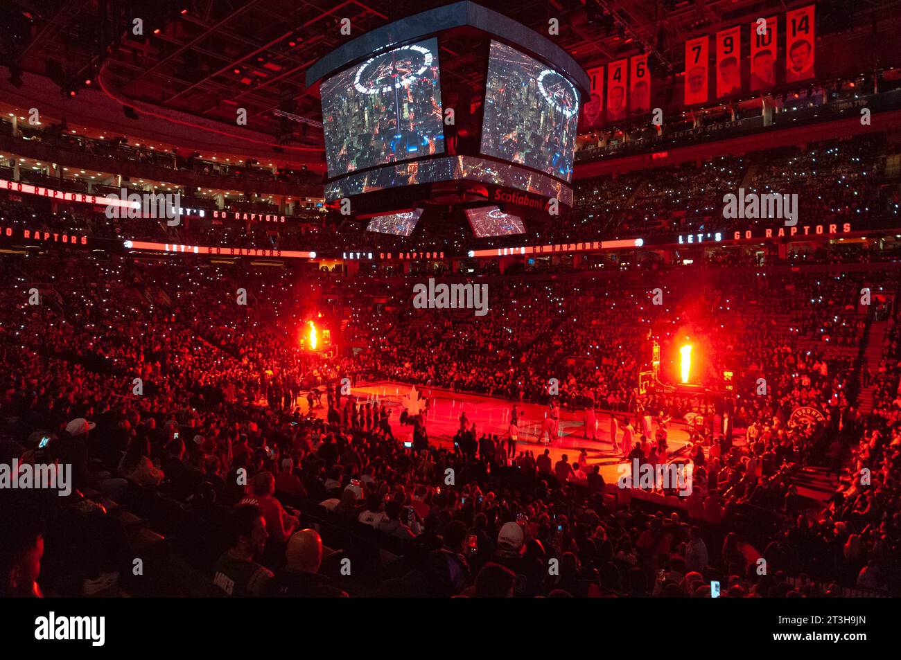 Toronto, Canada - December 07, 2022: Overall view of Scotiabank Arena ...