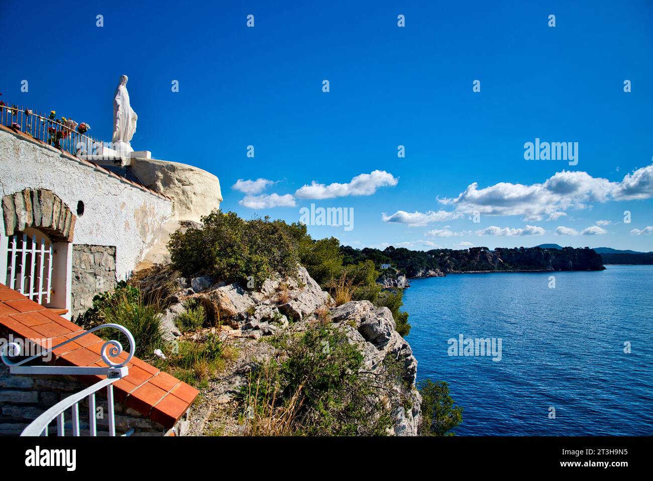 Series of landscapes of the mediterranean seaside, on the commune of ...