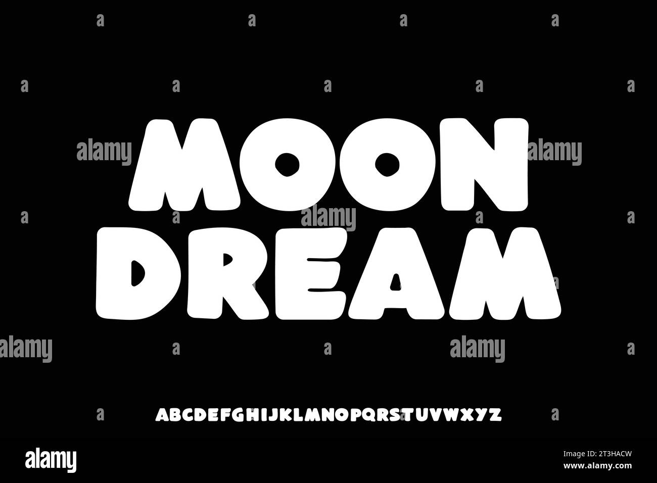 Cute and chubby alphabet display font vector. Bold playful typography ...