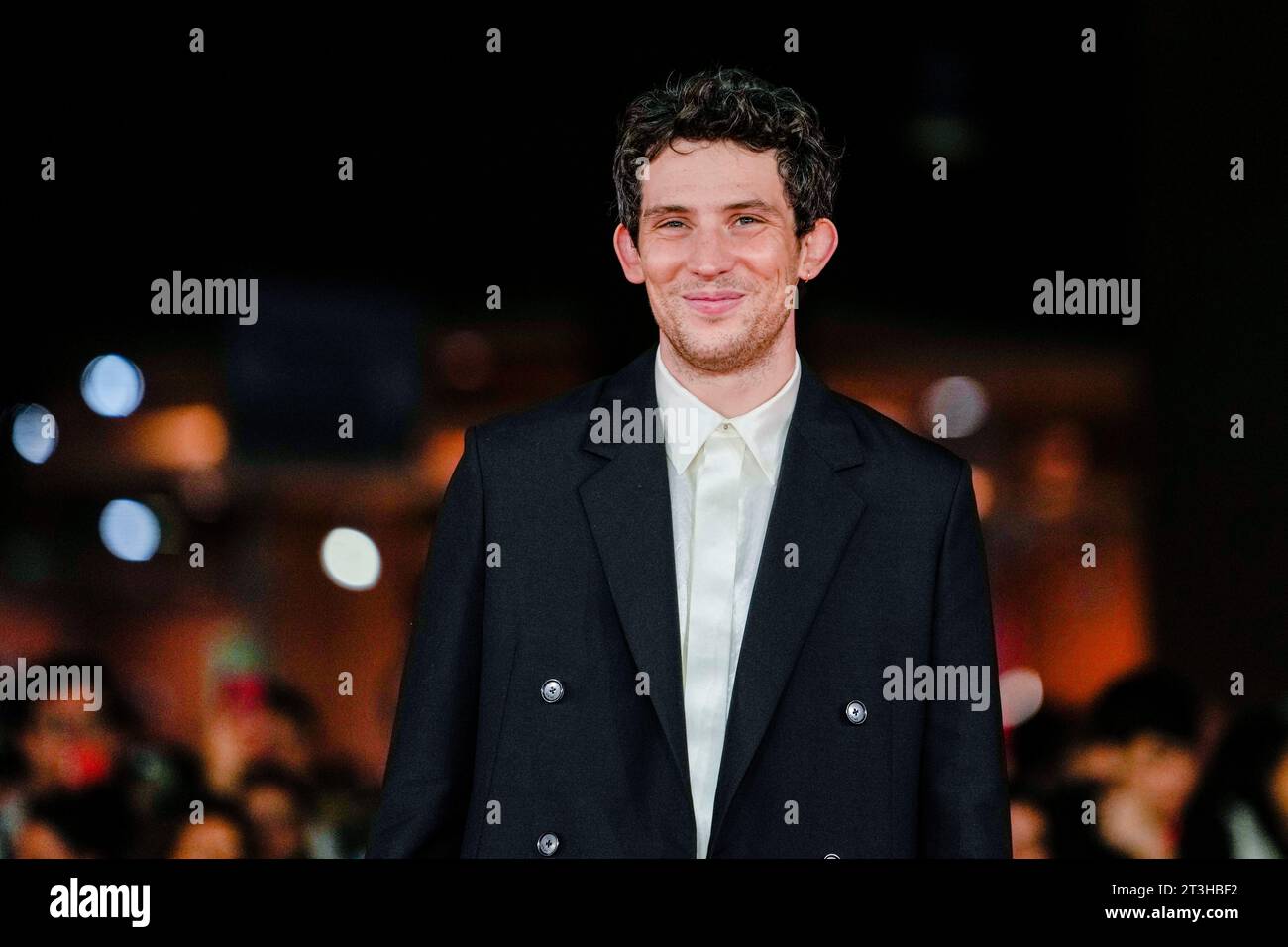 Actor Josh O'Connor arrives on the red carpet of the film La Chimera at ...