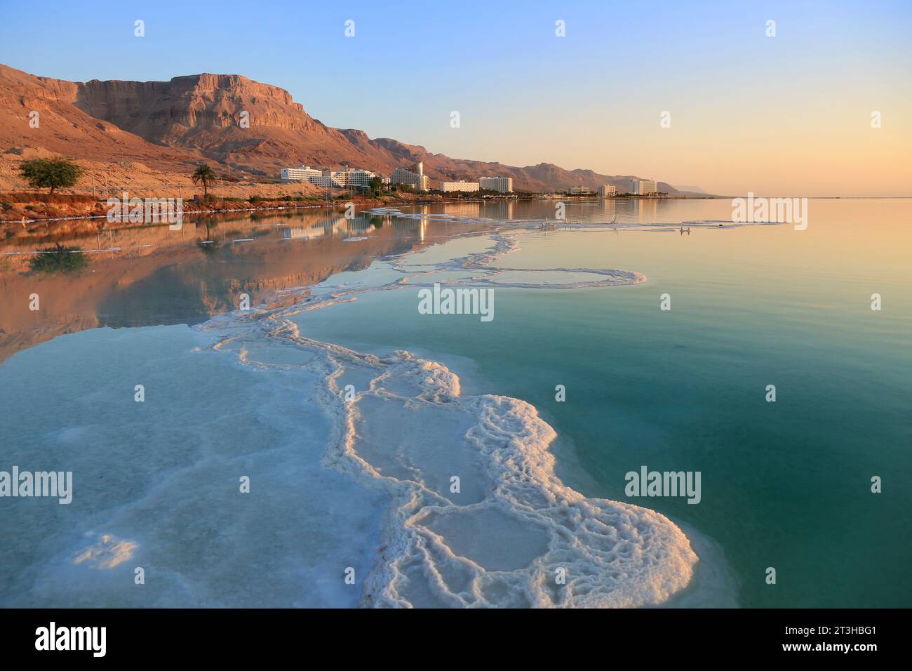 Salt deposits, typical landscape of the Dead Sea, Israel Stock Photo - Alamy