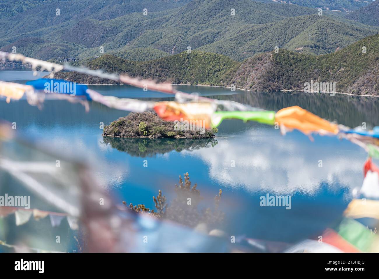 Prayers flags blowing in hi-res stock photography and images - Alamy