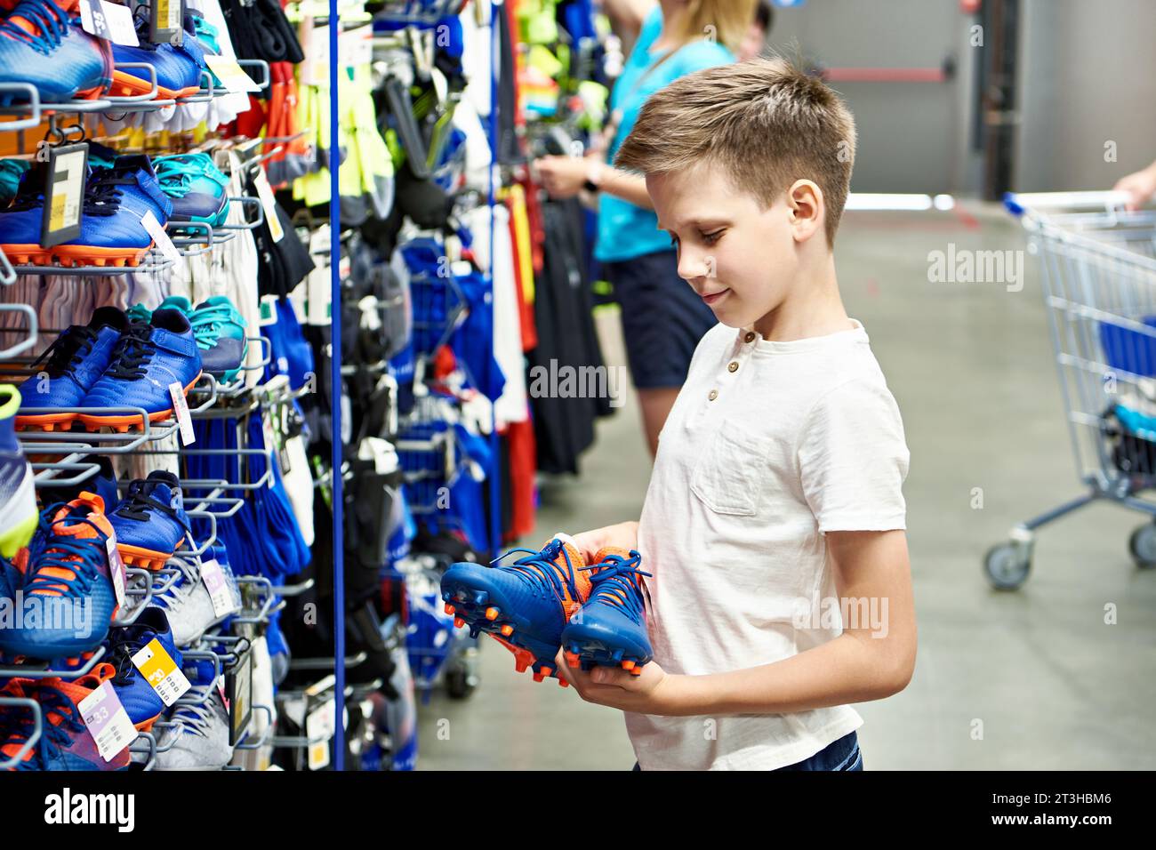 Football boots shop hi-res stock photography and images - Alamy