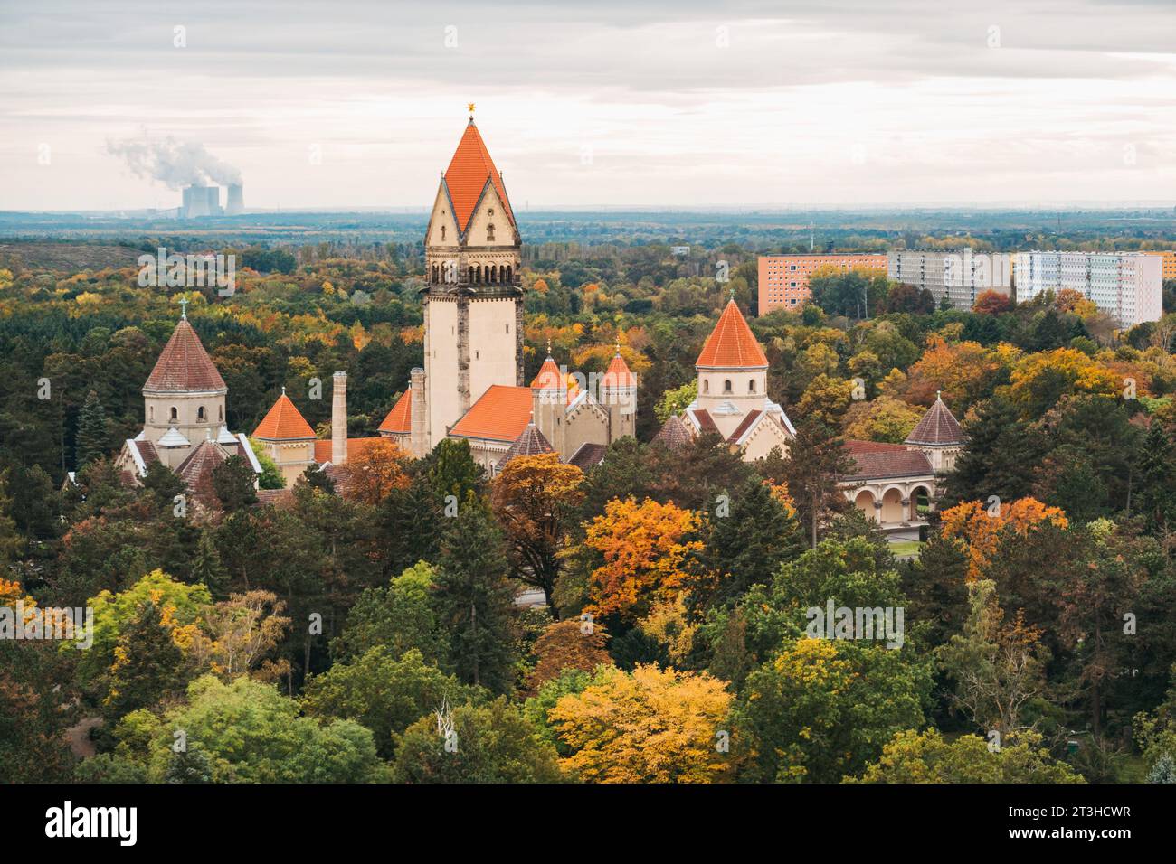the 60m chapel at Südfriedhof (South Cemetery), Leipzig, Germany ...