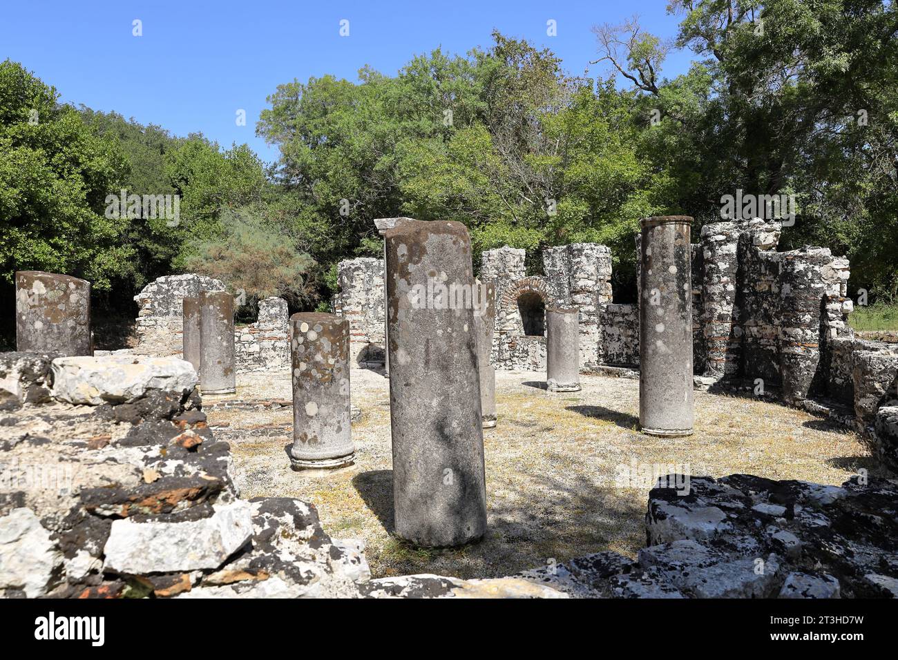 Butrint National Park in Albania. Unesco World Heritage Site. Ruins of ...