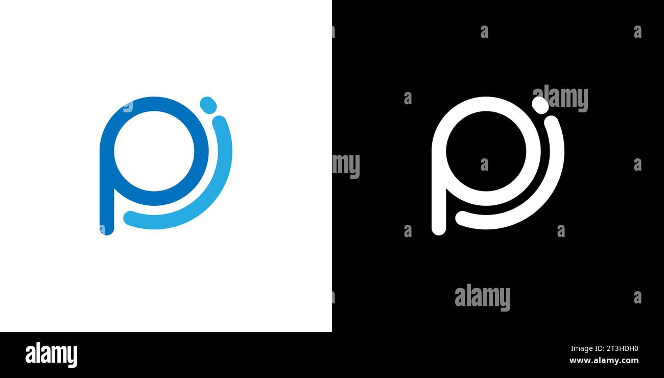 pi logo, pi monogram, initials pi icon, letter pi logo, icon, vector Stock Vector Image & Art ...