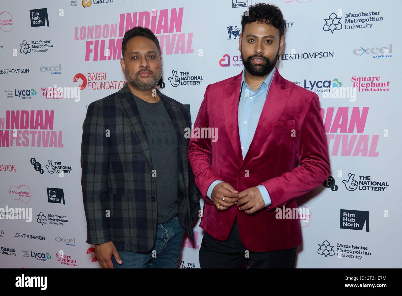 London, UK . 25 October, 2023 . Pravesh Kumar and Andy Kumar pictured ...