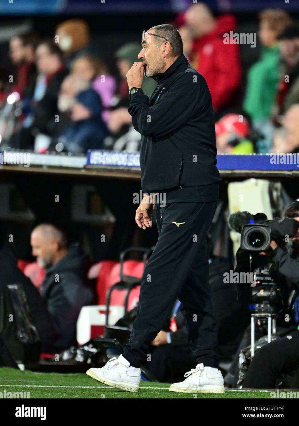 ROTTERDAM - SS Lazio coach Maurizio Sarri during the UEFA Champions ...