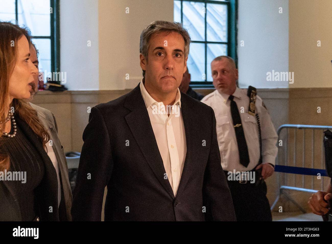 Michael Cohen arrives for 2nd day of testimony agaist Former President ...