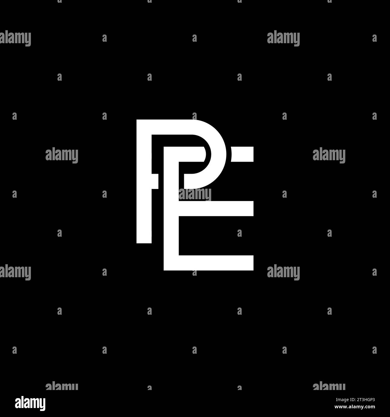 PE logo, PE Monogram, Initial PE Logo, Letter PE logo, Icon, Vector ...