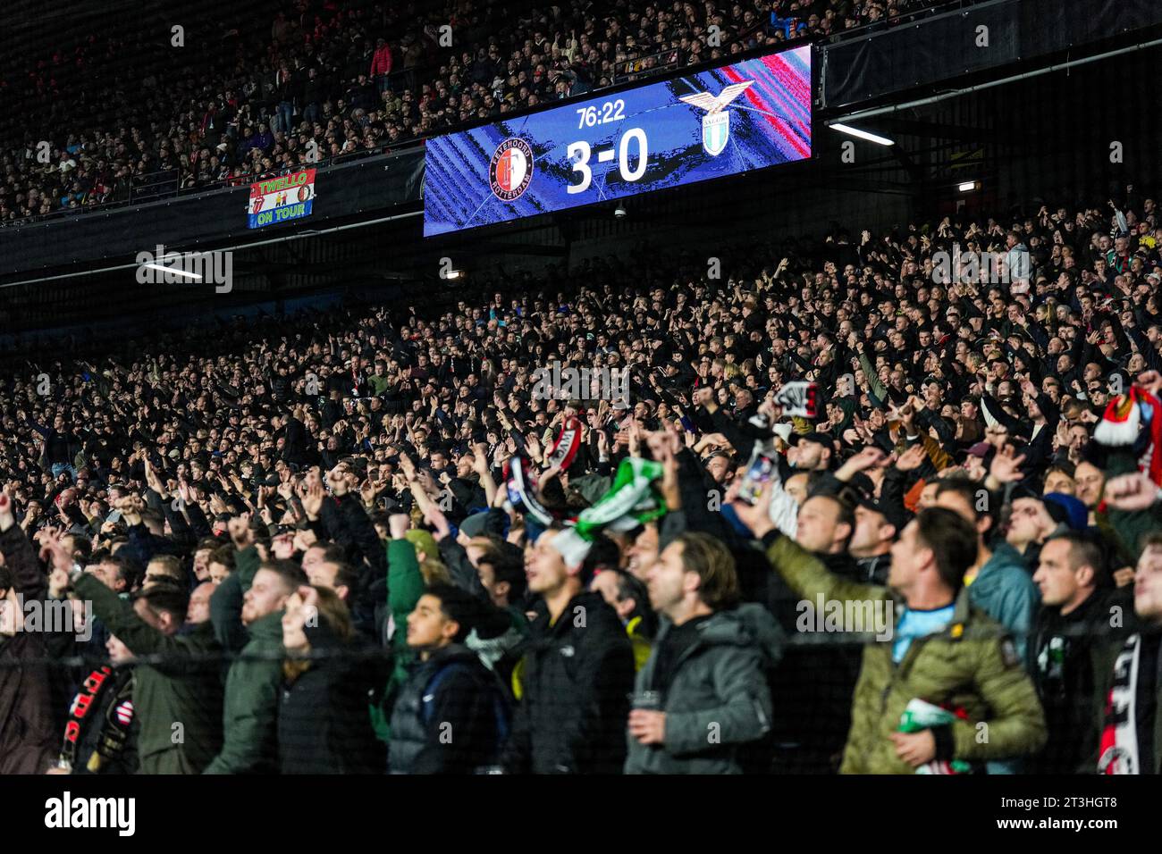 Rotterdam, The Netherlands. 25th Oct, 2023. Rotterdam - The score ...