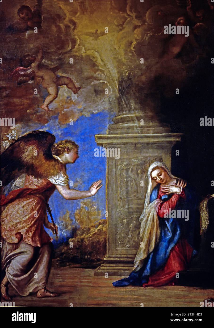 Annunciation of mary, titian hi-res stock photography and images - Alamy