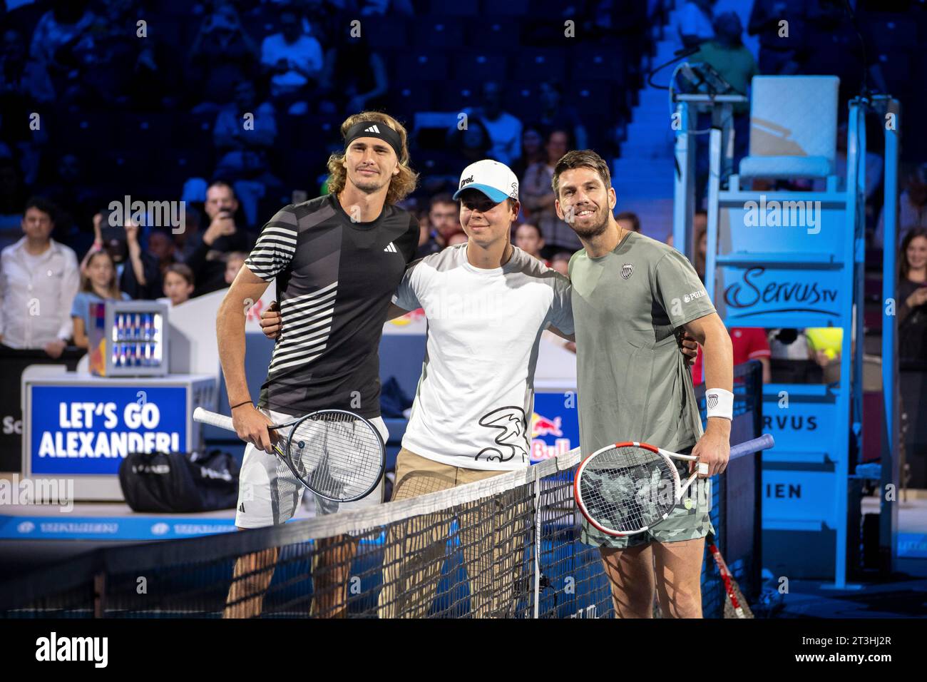 Wien, Österreich. 25 Oktober 2023. Alexander Zverev (GER) spielt gegen ...