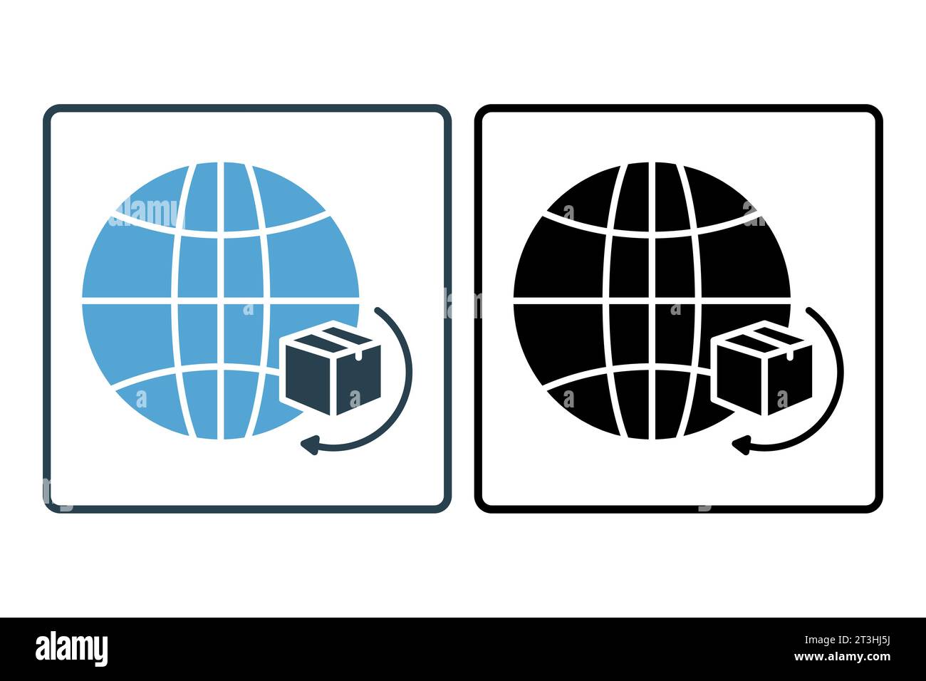 International shipping. Icon related to Delivery. Suitable for web site design, app, user ...