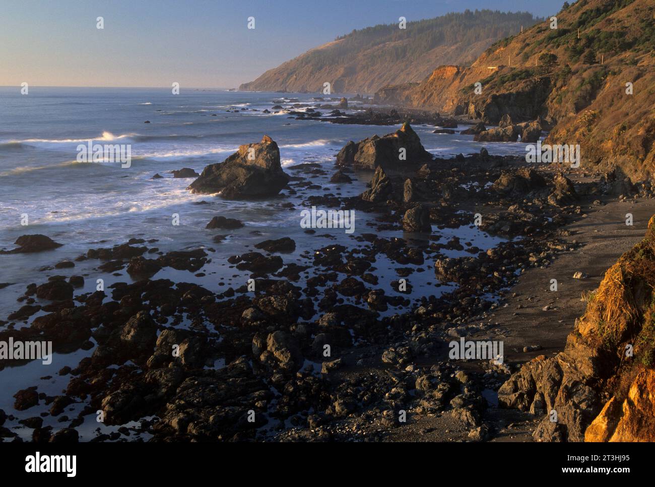 Rocky coast, Westport-Union Landing State Park, California Stock Photo ...