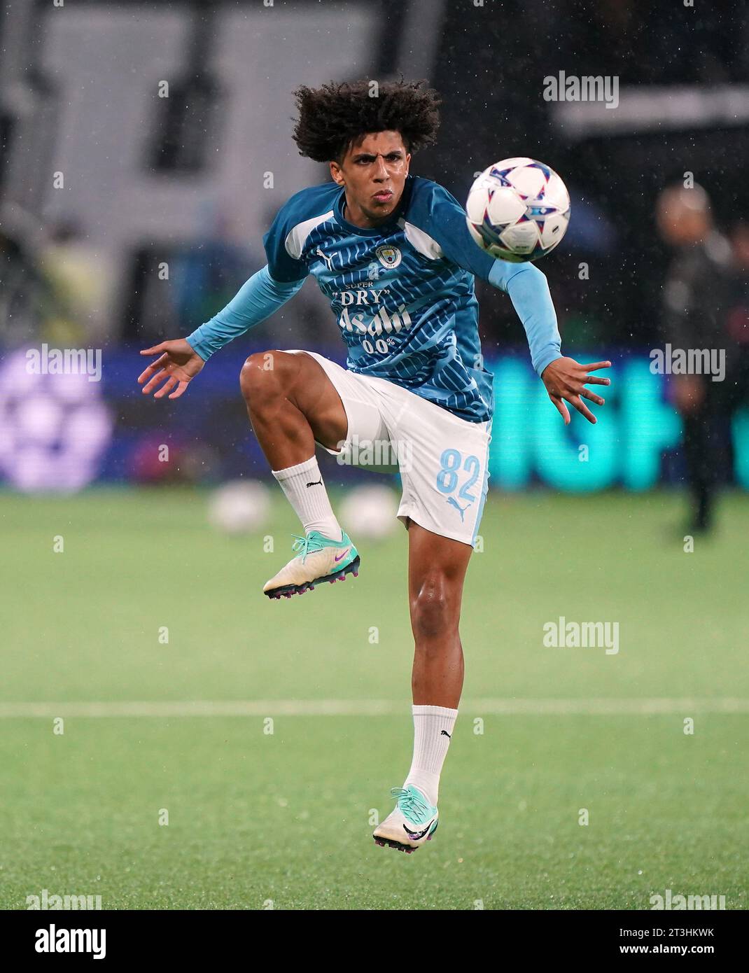 Manchester City's Rico Lewis during the UEFA Champions League Group G ...
