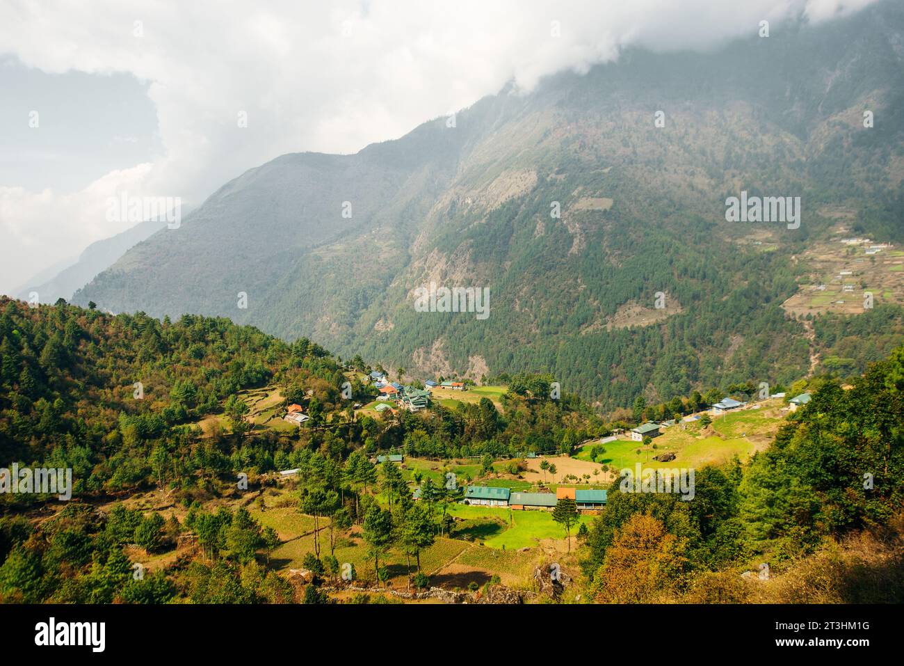 Nepalese village in the Himalayas. High quality photo Stock Photo - Alamy