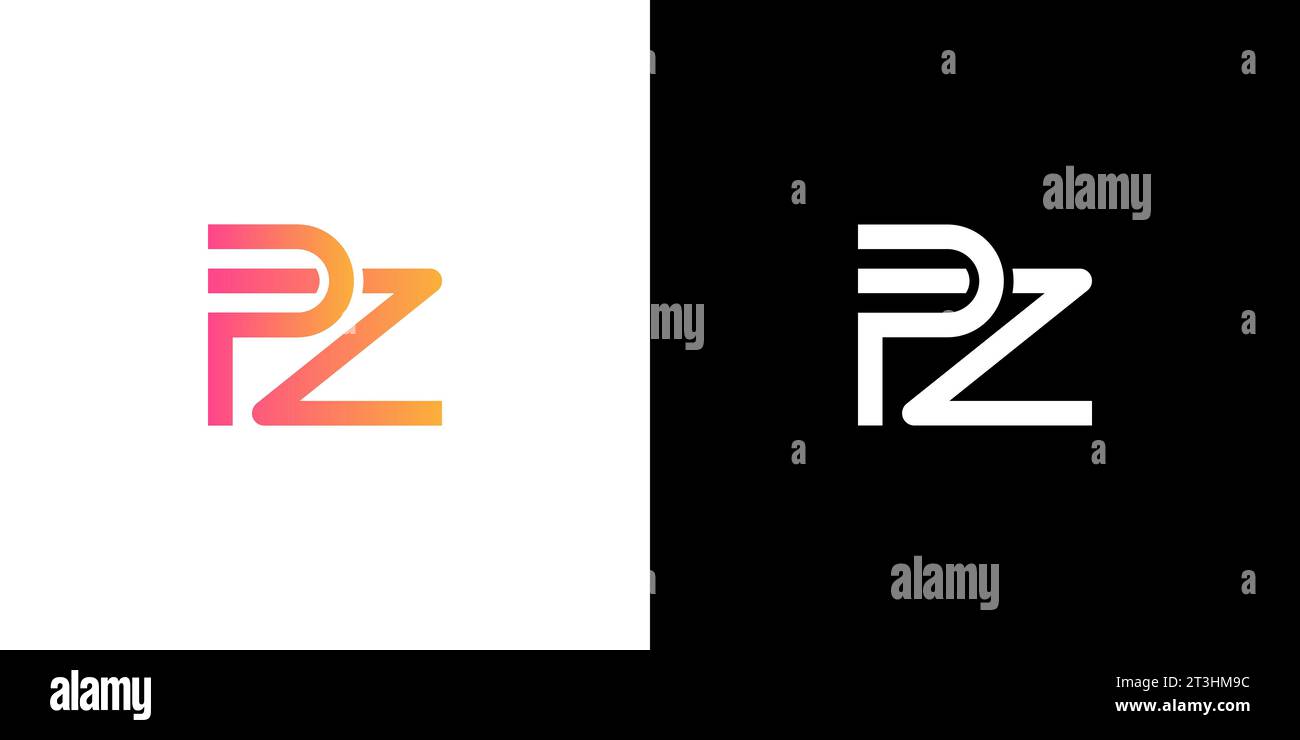 PZ logo, PZ Monogram, Initial PZ Logo, Letter PZ logo, Icon, Vector ...