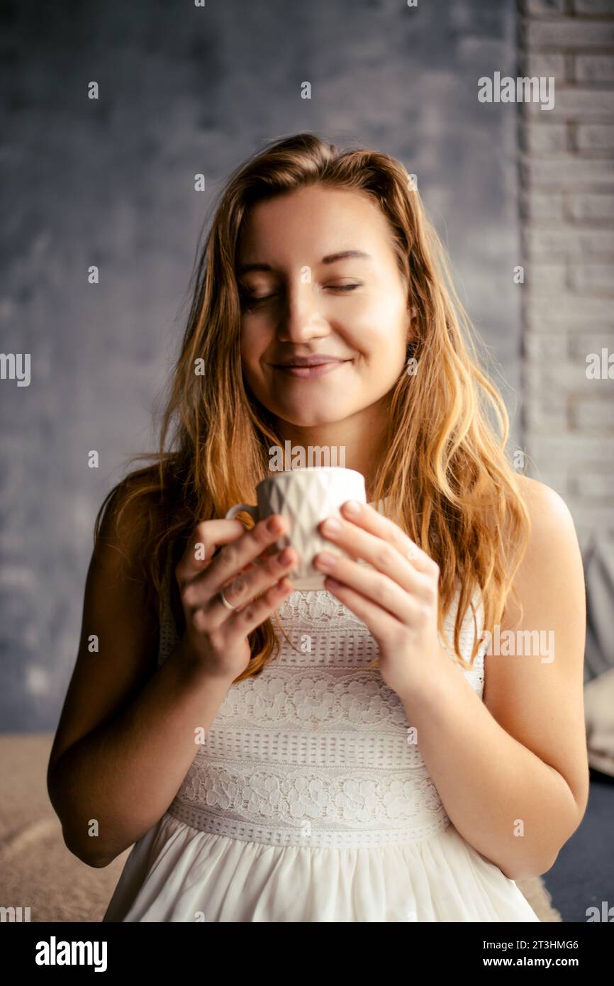 Delightful smile hi-res stock photography and images - Alamy