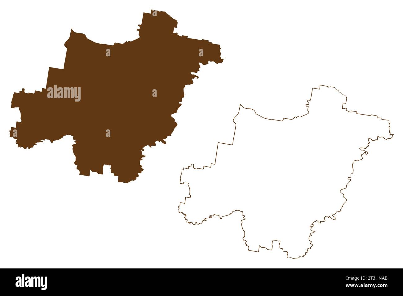 Logan City (Commonwealth of Australia, Queensland state) map vector ...