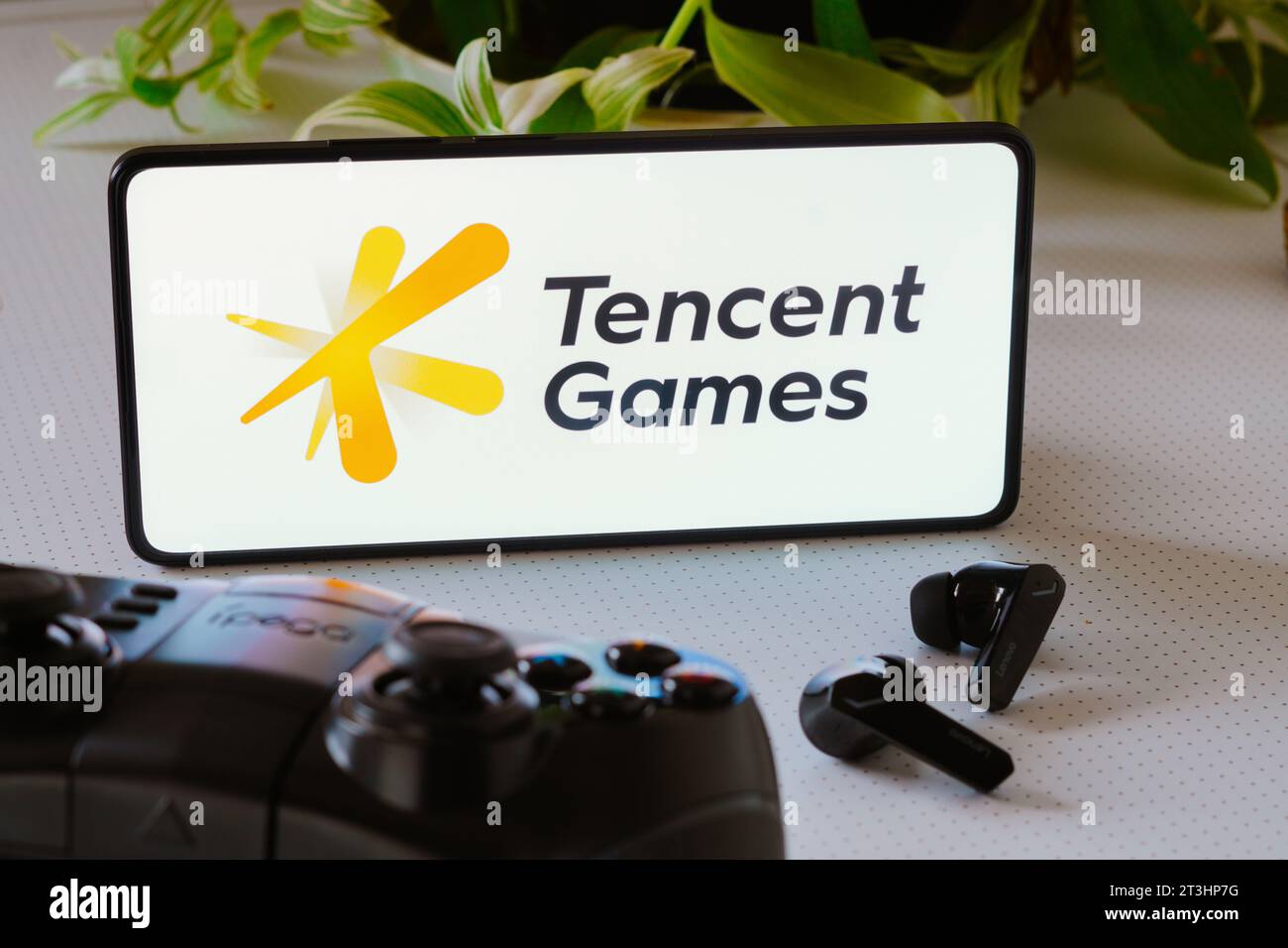 Brazil. 25th Oct, 2023. In this photo illustration, the Tencent Games ...