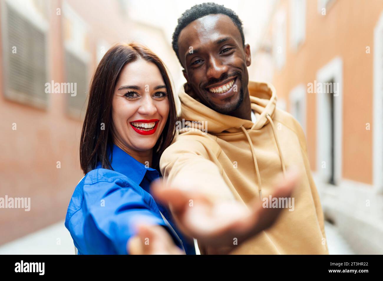 Beautiful couple making selfie hi-res stock photography and images - Alamy