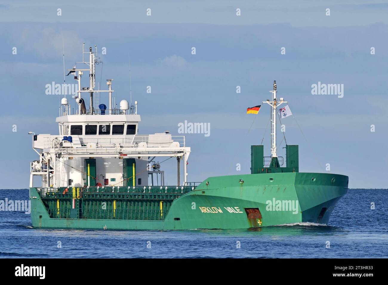 General Cargo Ship ARKLOW VALE at the Kiel Fjord Stock Photo - Alamy