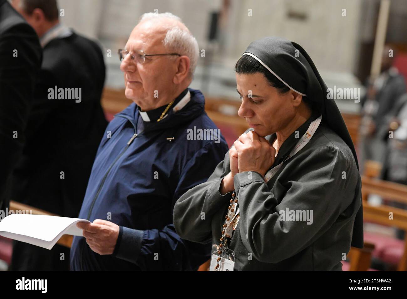 Italy, Rome, Vatican, 2023/10/25 Prayer of the Holy Rosary in the ...